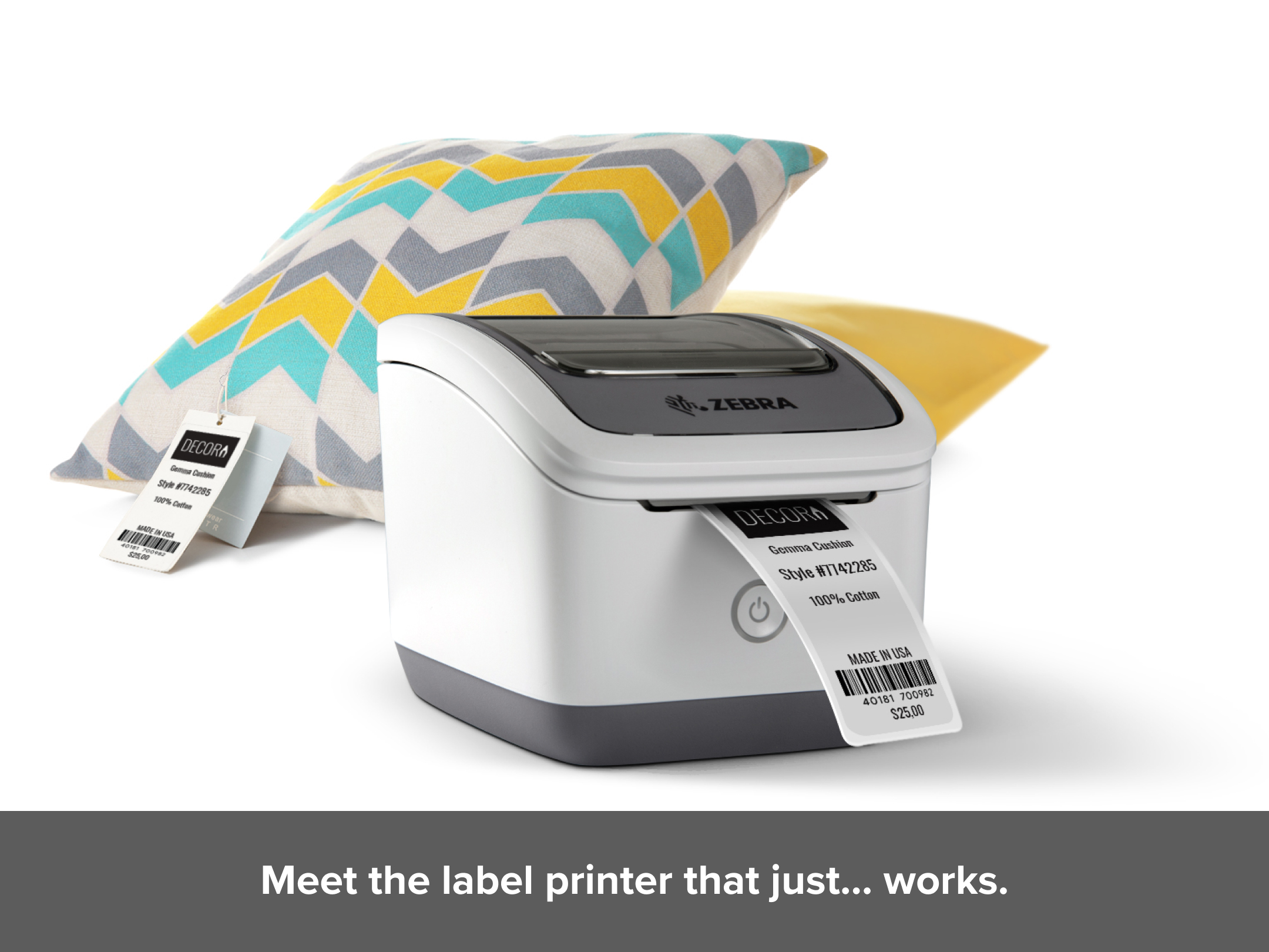 Zebra ZSB-DP12 ZSB Series 2" Print Width Wireless Thermal Label Printer ...